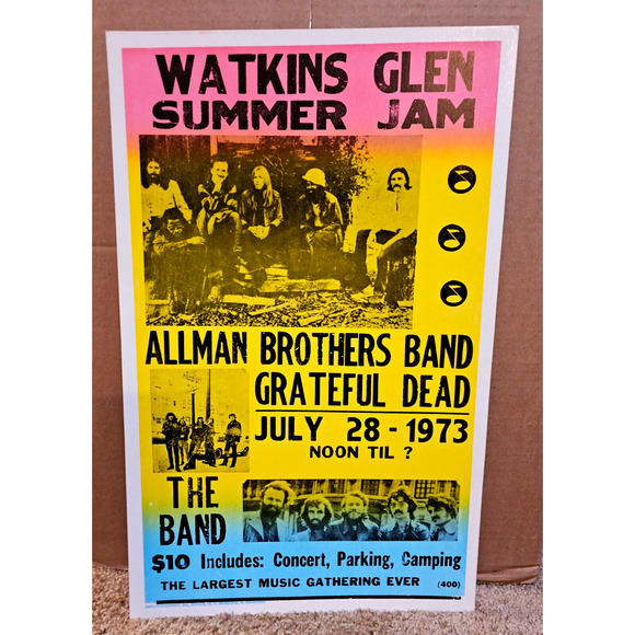 Unbranded | Art | Vintage 973 Poster Concert Watkins Glen Summer Jam ...